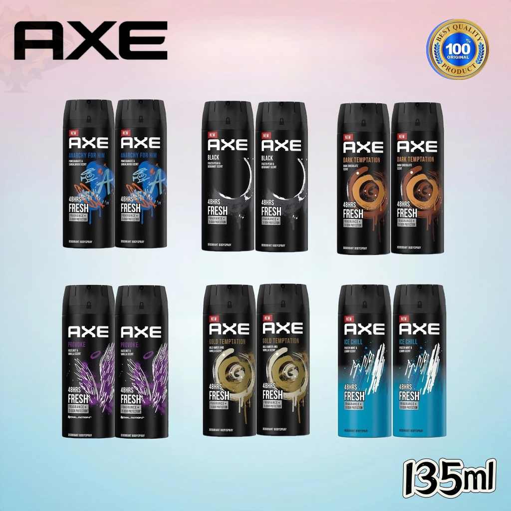 Axe Deodorant Body Spray 135ml - Ice Chill , Dark Temptation , Provoke ...