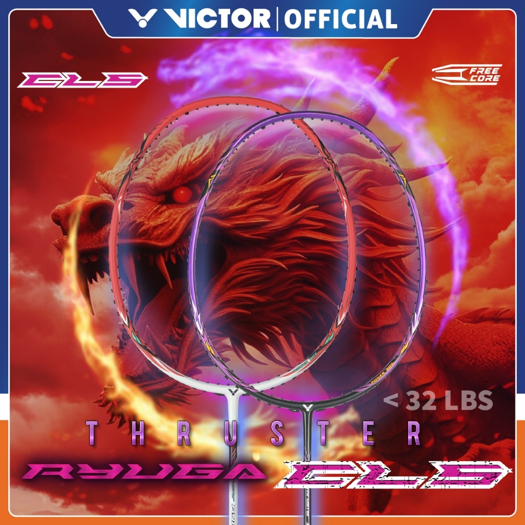 VICTOR Thruster Ryuga CLS Badminton Racket TK-RYUGA-CLS (3U) | Shopee ...