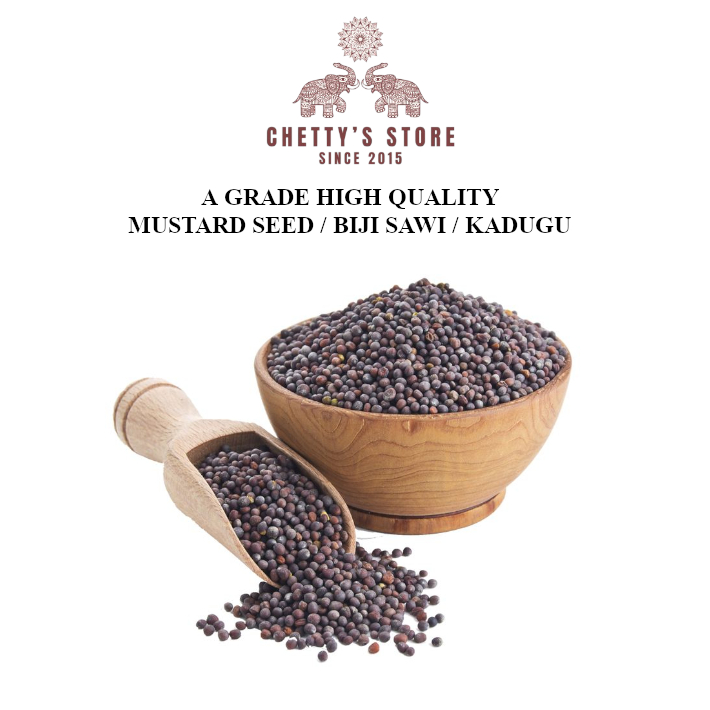(IMPORTED) MUSTARD SEED / BIJI SAWI / KADUGU (100g/250g/500g/1Kg ...