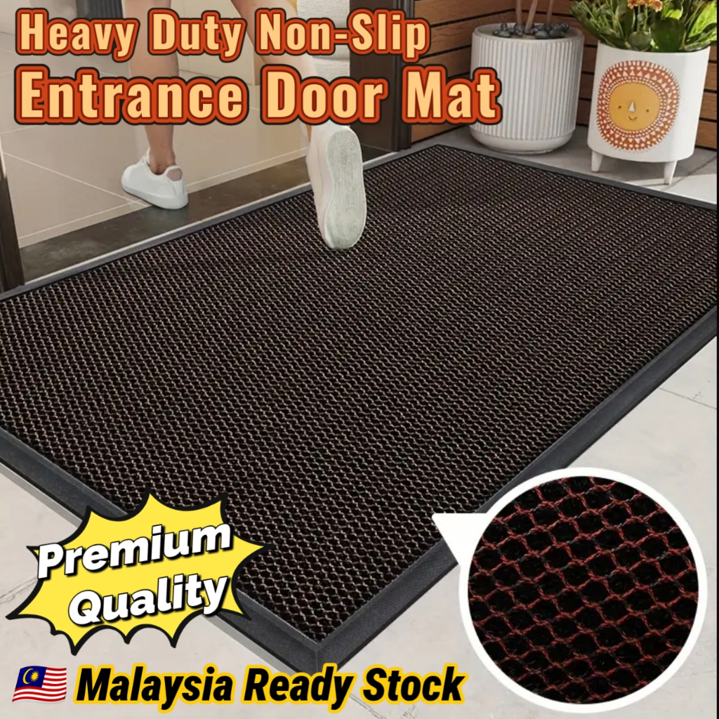 [Ready Stock] Heavy Duty Non-Slip Entrance Door Mat / Tikar Pintu Anti ...