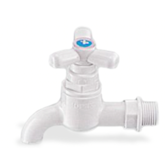 JOPEX PVC BIBCOCK TRI-HANDLE 1/2IN BC03W (KEPALA PAIP, KEPALA TIGA ...