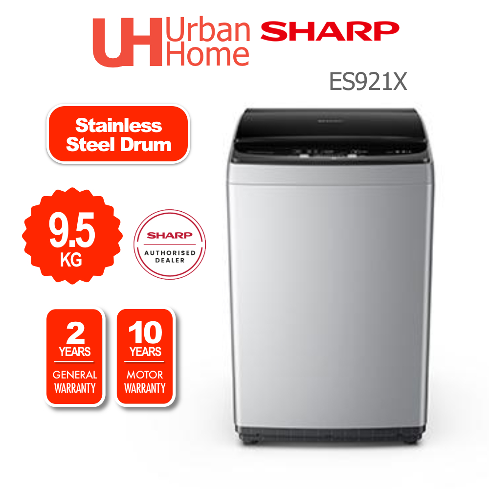 Sharp Top Load Washer Fully Auto Washing Machine Stainless Steel Tub ...