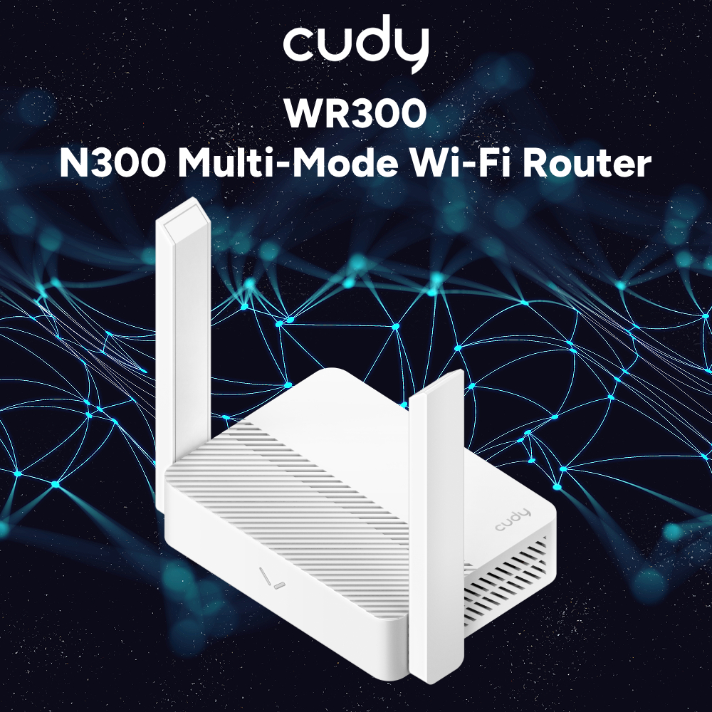 Cudy WR300 - N300 Multi-Mode Wi-Fi Router | Shopee Malaysia