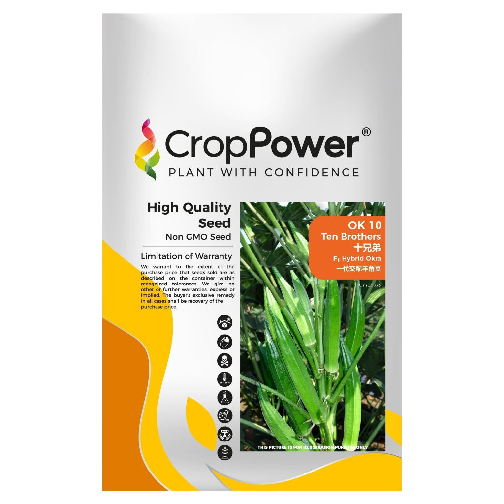 Benih Bendi Okra Ten Brothers OK10 (200gm) | Shopee Malaysia