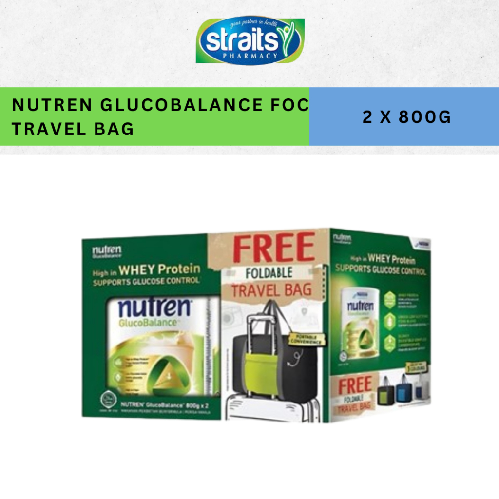 NESTLE NUTREN Glucobalance 800g x 2 FOC TRAVEL BAG / FOC COFFEE 55G X 6 ...