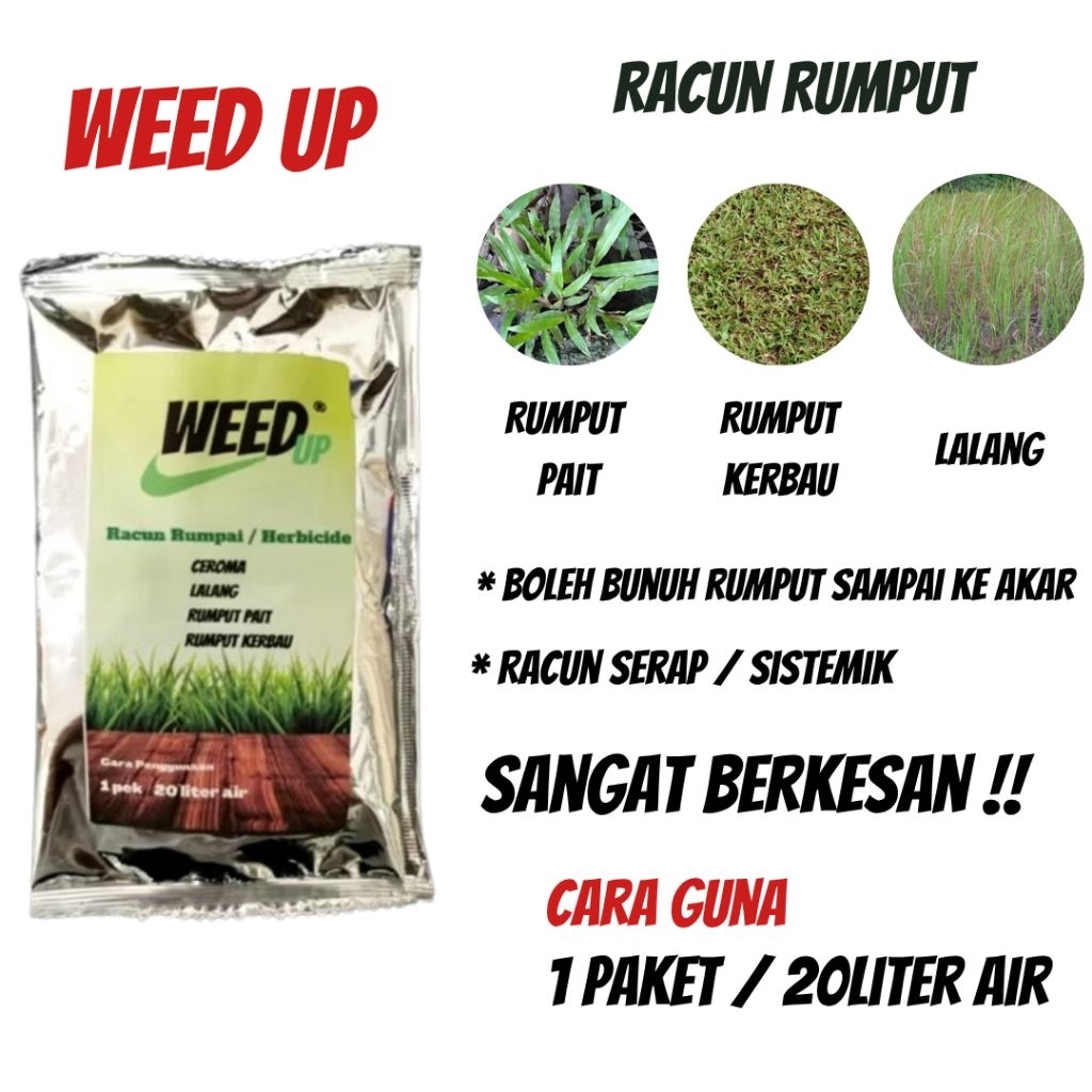 Weed Up 1 paket (Sama Fungsi Dengan ECOMAX KEN UP ROUNDUP EB GLY ...