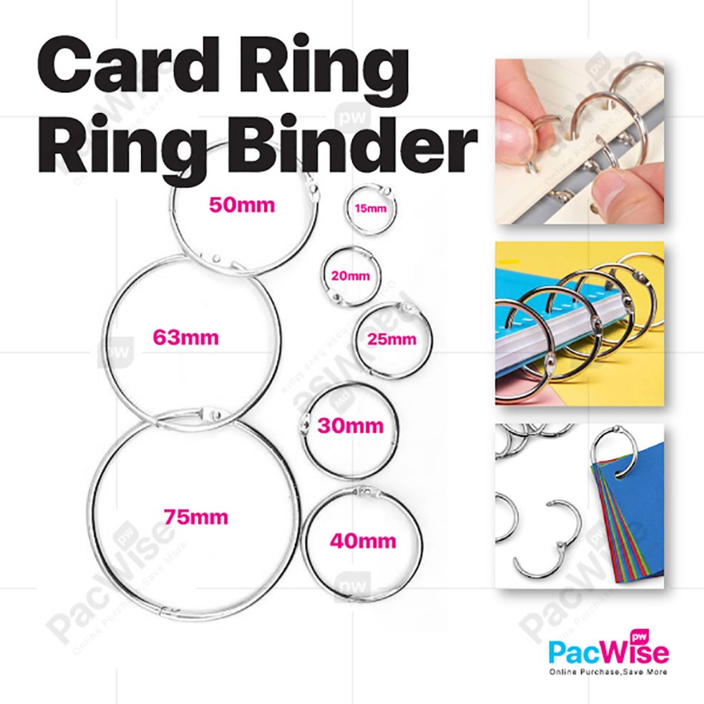 Card Ring / Binder Ring – Cincin Pengikat Metal Loose Leaf Ring ...