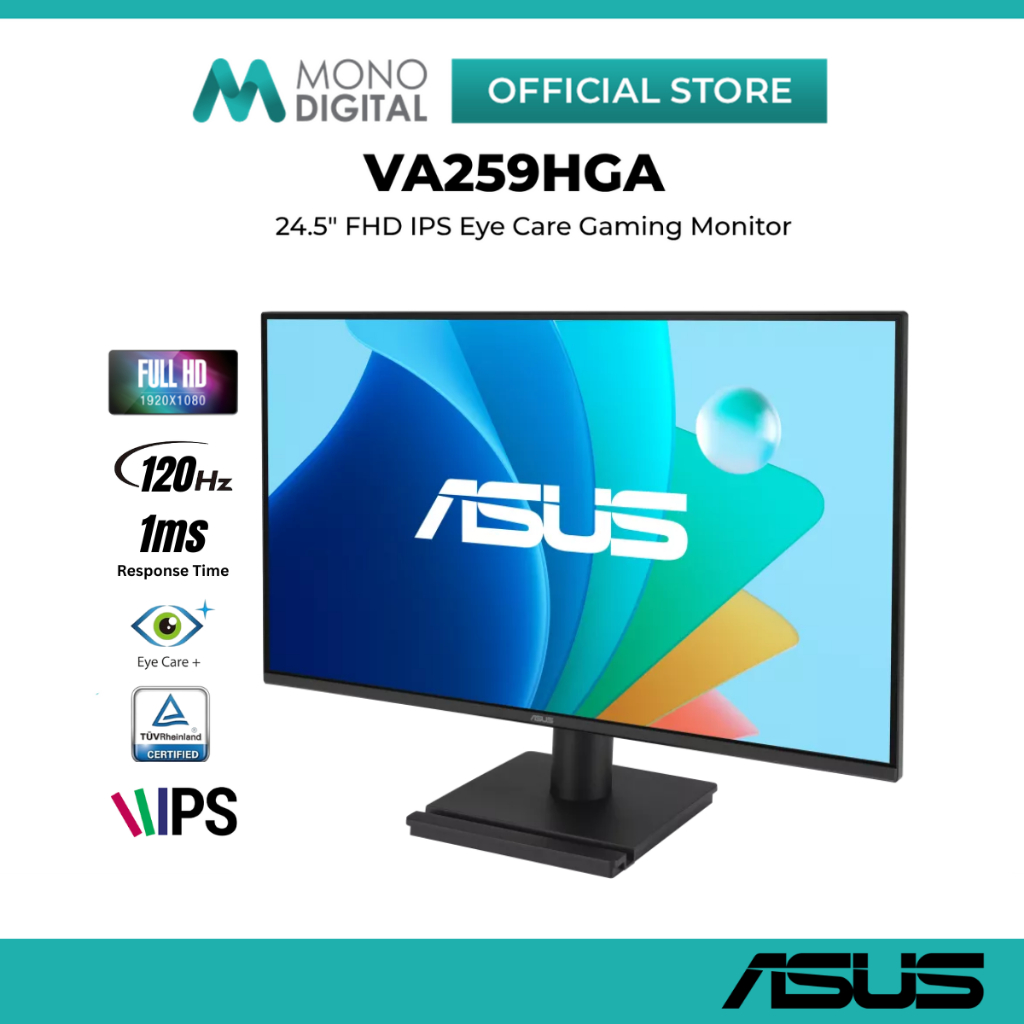 ASUS 25" VA259HGA / 27" VY279HGR / 24" VA24DQ FHD (1920x1080@120HZ) IPS ...