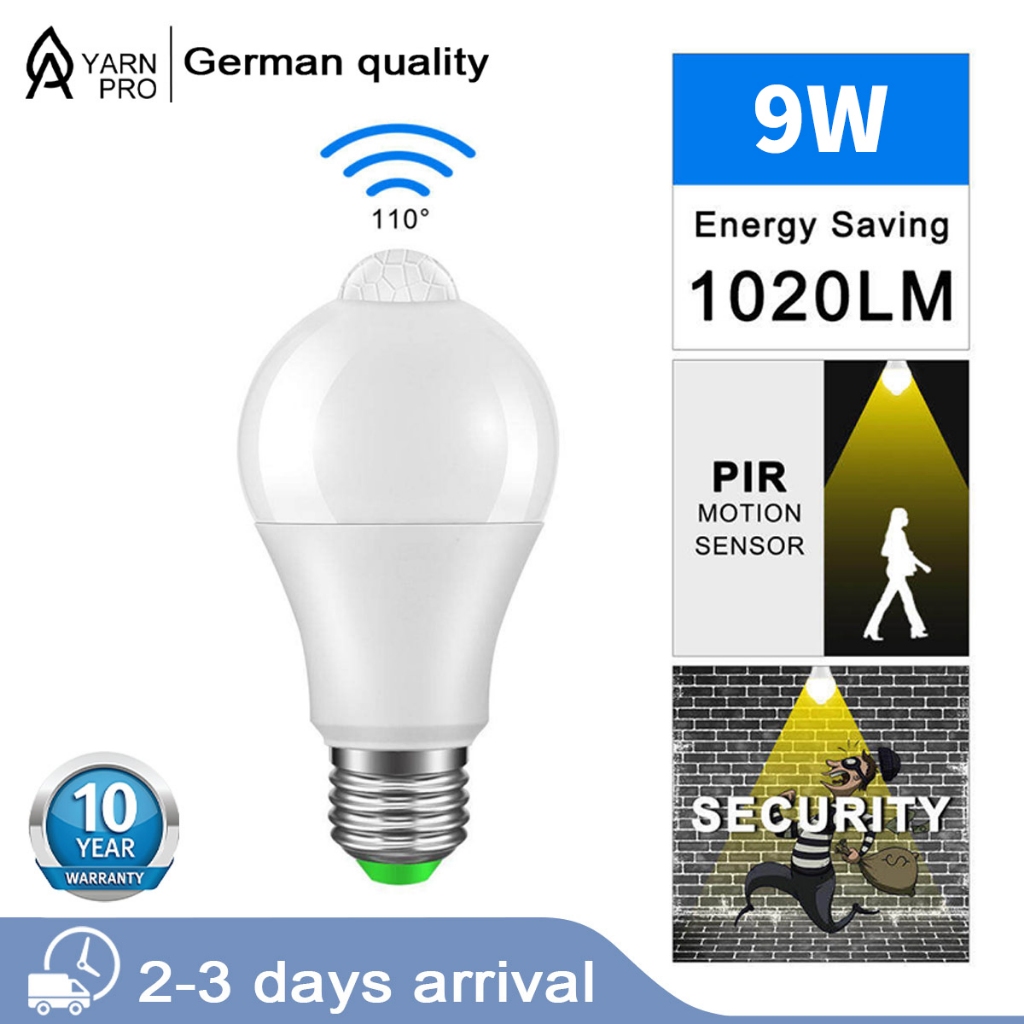 YARN PRO LED Bulb Human Body Induction Light Bulb Corridor Sound and ...
