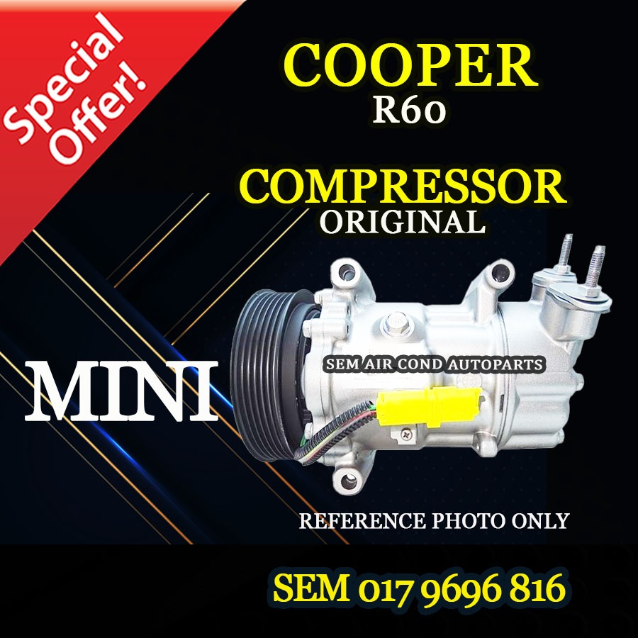 MINI COOPER R60 ORIGINAL COMPRESSOR/ KOMPRESOR (CAR AIRCOND SYSTEM) | Shopee Malaysia