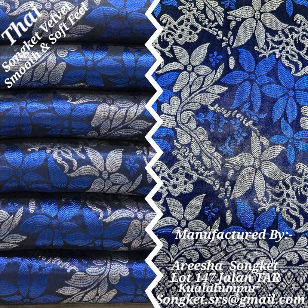 Songket Thai, Kain Pasang Songket Ironless Reversible Songket Ready ...