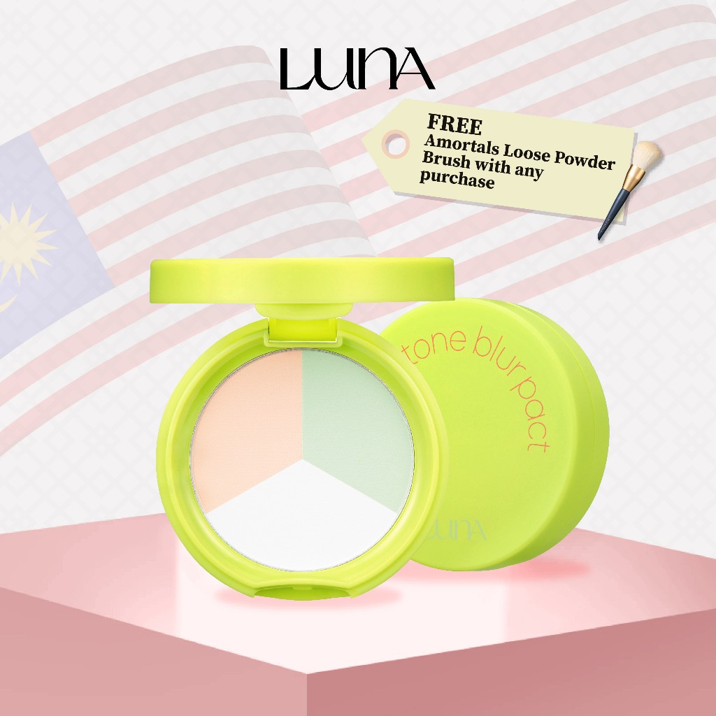 [FREE Amortals Loose Powder Brush] LUNA Comfy Tone Blur Pact (9g ...