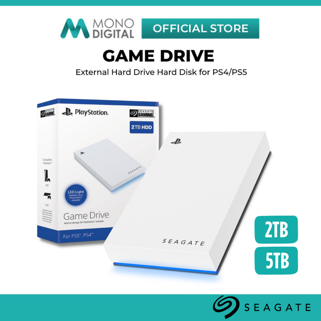Seagate Game Drive PS5 PS4 External Hard Drive 2TB 5TB HDD Officially ...