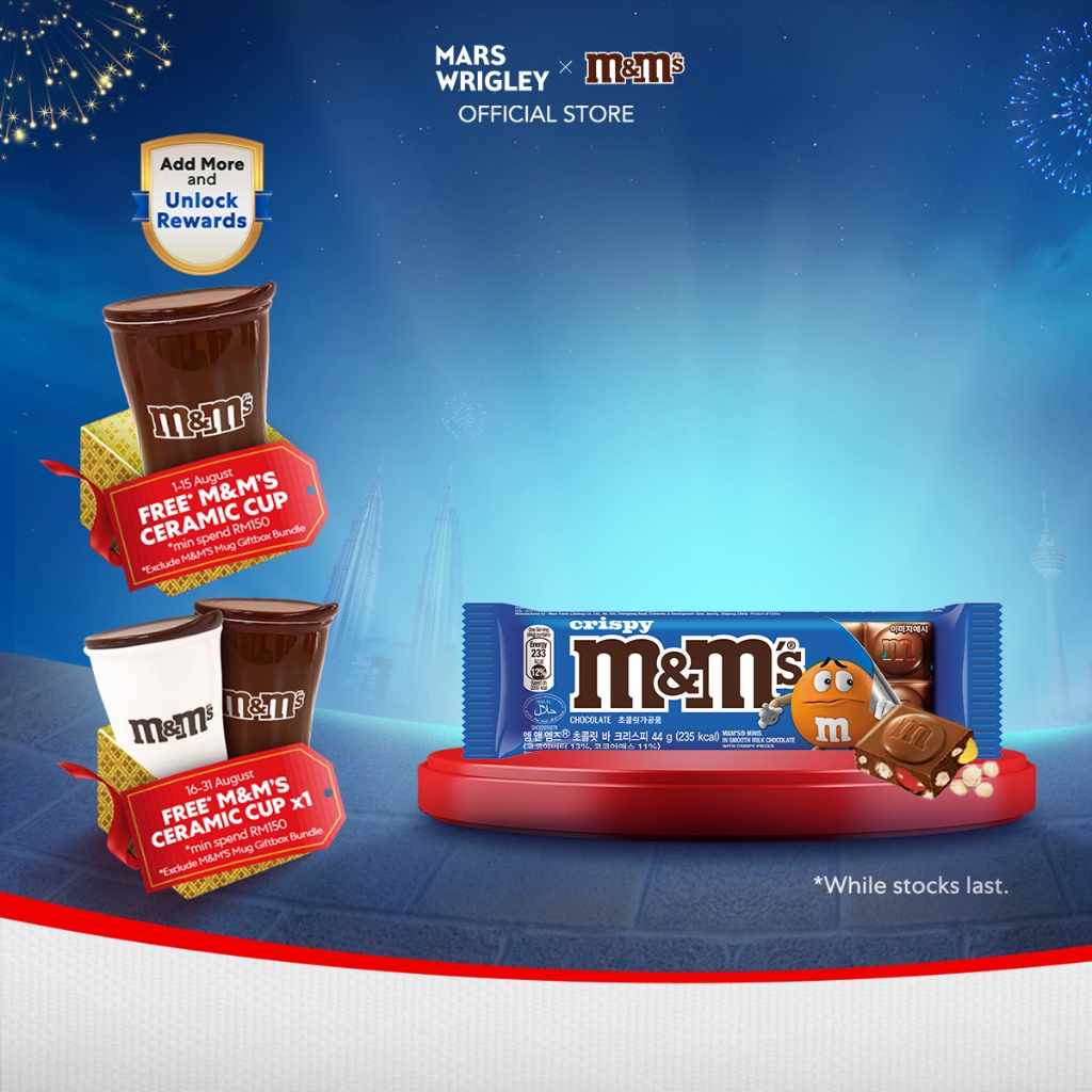 M&M'S Crispy Chocolate Single 44g Chocolate / Crispy | Shopee Malaysia