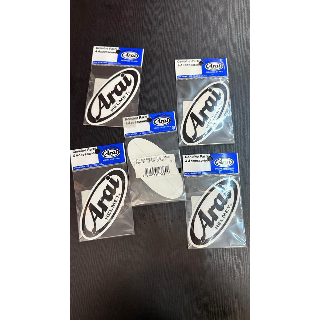 STICKER ARAI HELMET 11 X 5 CM | Shopee Malaysia