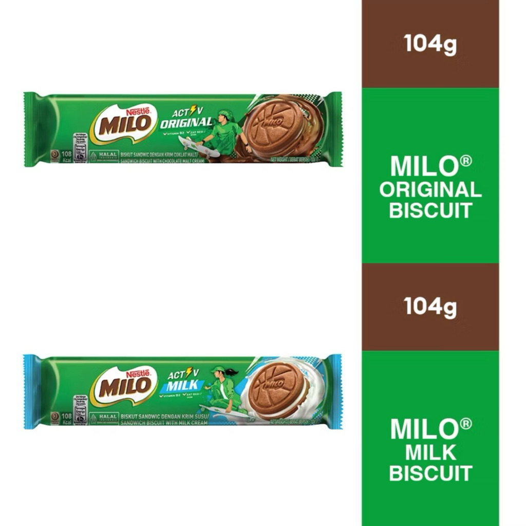 MILO Original , milk Biscuit 104g | Shopee Malaysia