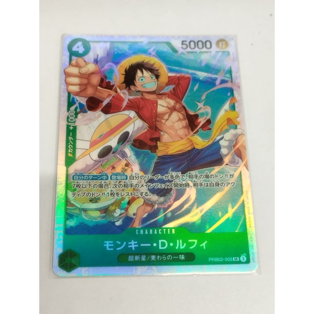 One Piece OPTCG PRB02-005 | SR | Monkey.D.Luffy | Shopee Malaysia