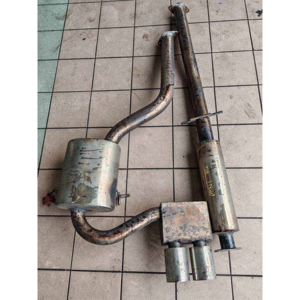 sport exhaust muffler piping set mini cooper s r53 r52 r50 | Shopee ...