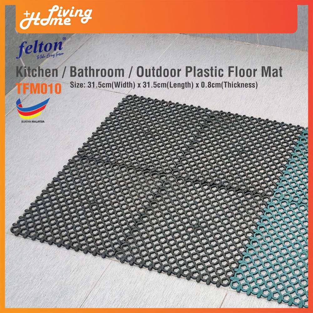 Kitchen Bathroom Outdoor Plastic Anti Slip Floor Mat Tikar Lantai Dapur ...