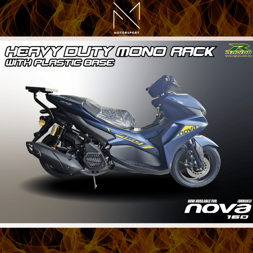 RAPIDO AVETA NOVA 160 HEAVY DUTY REAR RACK J MOTOSIKAL MOTORCYLE TOP ...