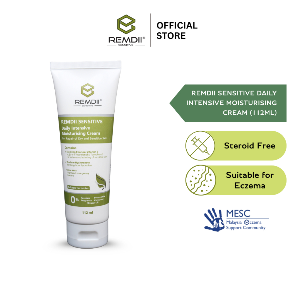 REMDII Sensitive Ceramide Moisturising Cream (112ml) | Steroid-Free ...