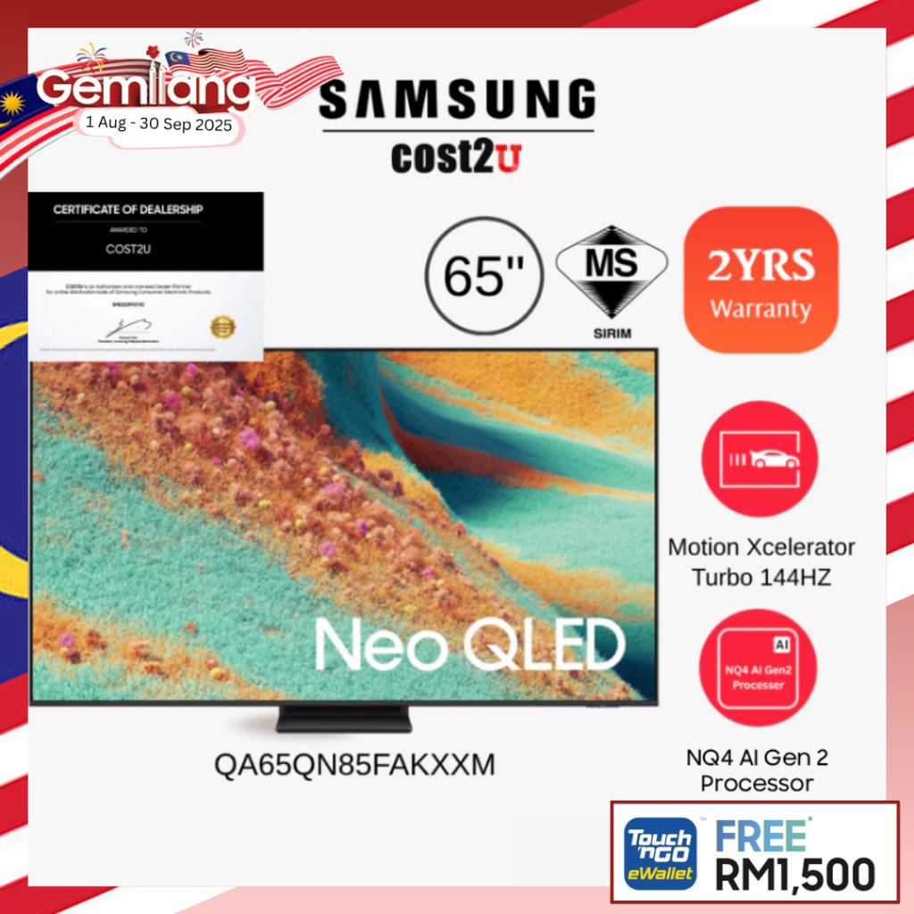 Samsung (55/65 Inch) QN85D QN70F QN85F Neo QLED 4K Smart AI TV ...