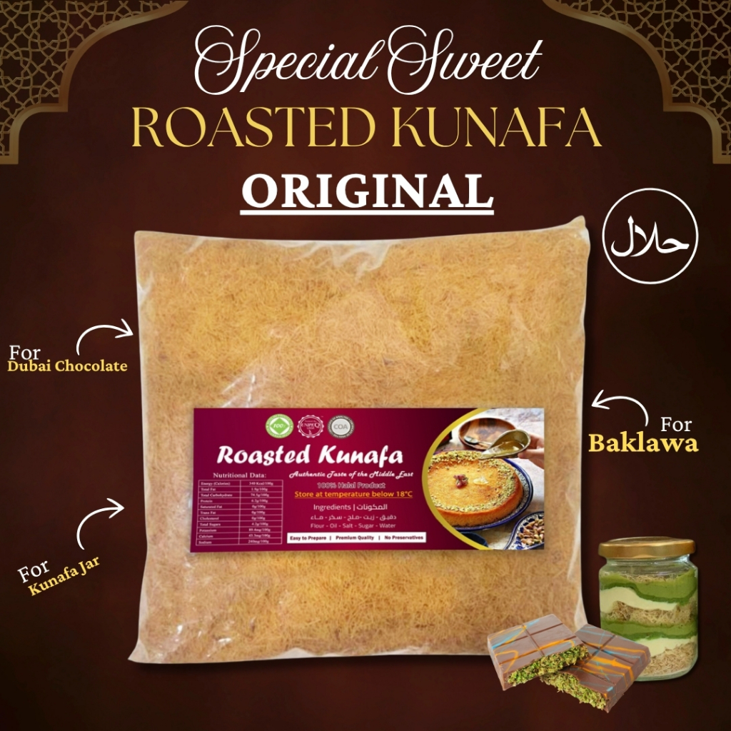 Roasted Kunafa Dough – Crispy Ready-Made Pastry for Kunafa Cheese ...