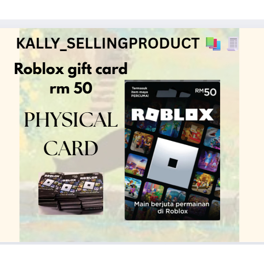 Roblox Gift card malaysia RM 50! 🏻🌟 (CAN POST AROUND MALAYSIA and free ...