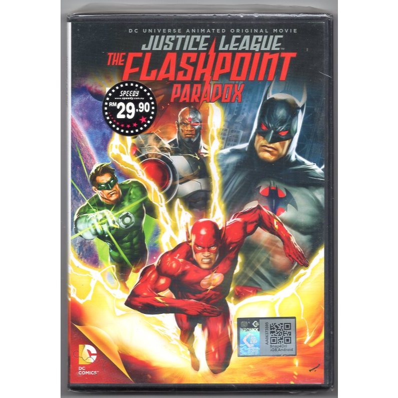 JUSTICE LEAGUE : THE FLASHPOINT PARADOX (CARTOON DVD ORIGINAL) | Shopee ...