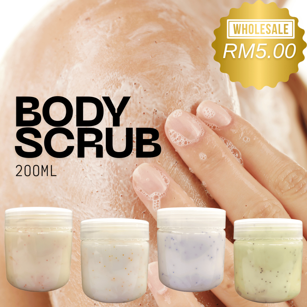 OEM Borong Wholesale Buat Jenama Sendiri WHITENING BODY SCRUB 200ml ...