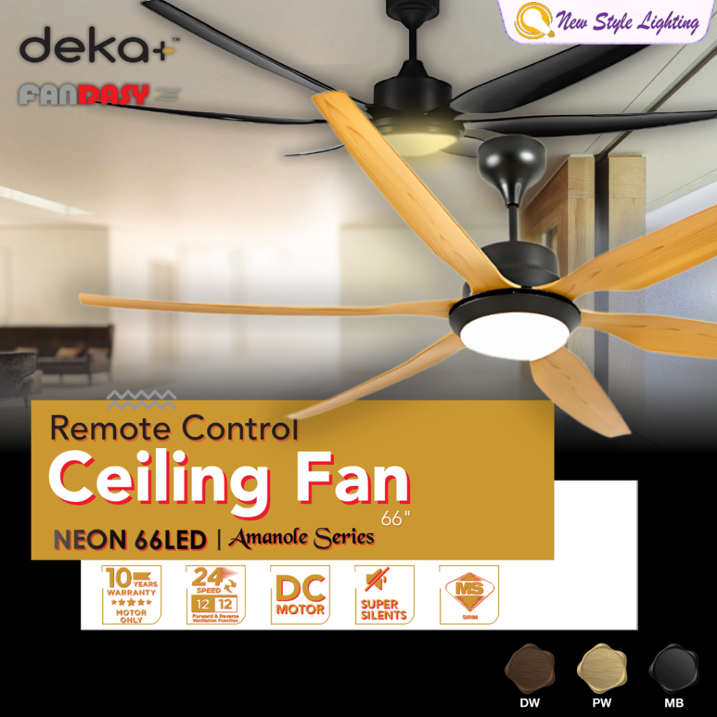 deka+ NEON 66LED FANDASY FD-6600DCF/6BL 66" 66Inch LED Light Remote ...