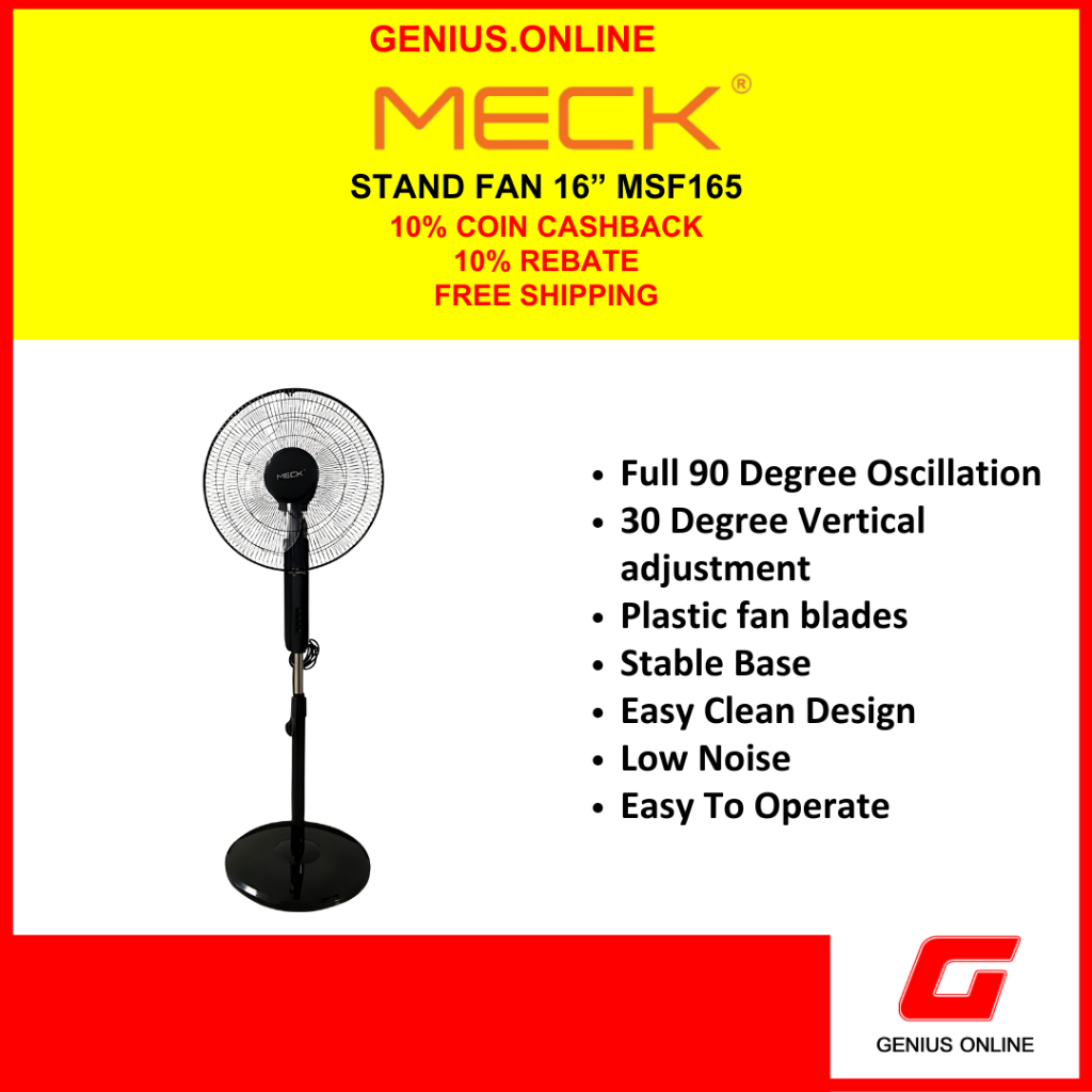 MECK 16" Stand Fan ( MSF-165 ) | Shopee Malaysia