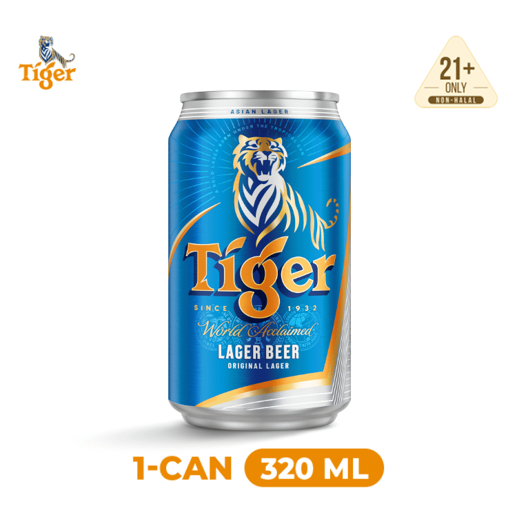 Tiger Lager Beer Can 5.0% Alcohol (24 x 320ml) | Shopee Malaysia
