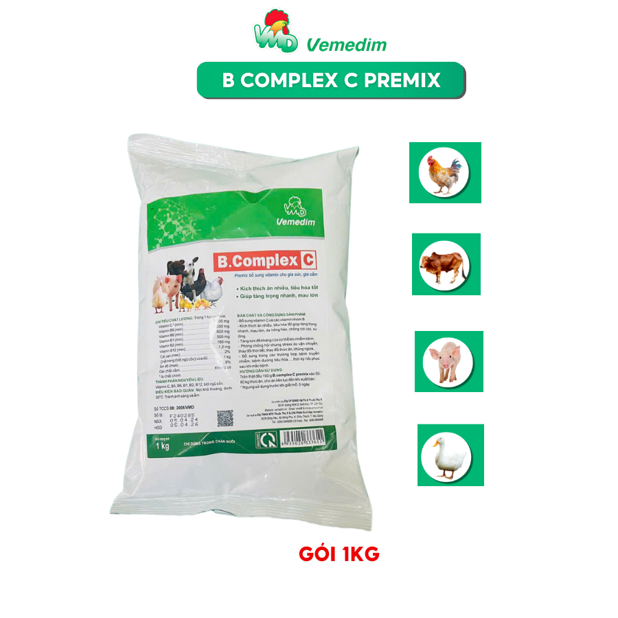 Vemedim B COMPLEX C Premix vitamin supplement for livestock and poultry ...