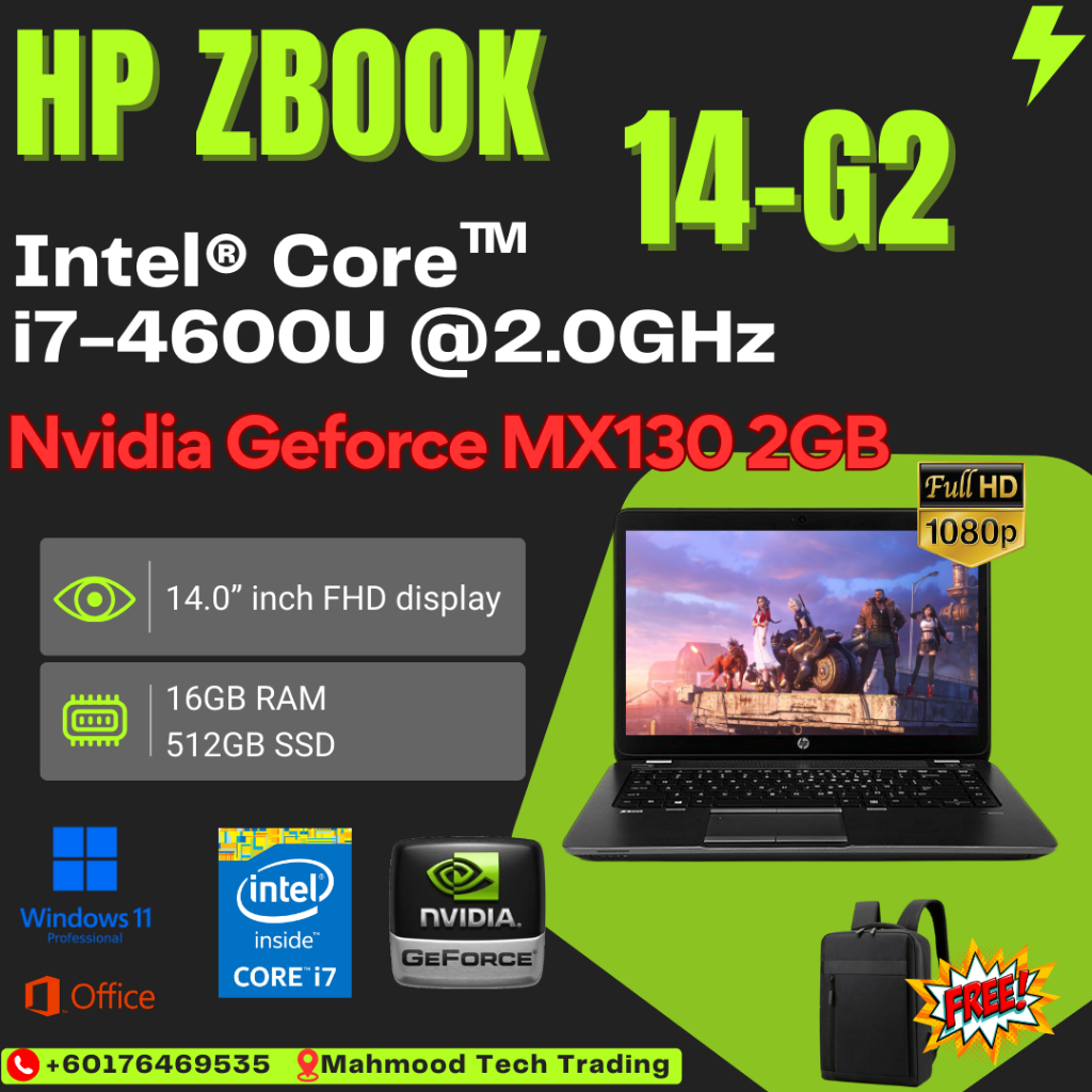 NVIDIA GRAPHICS 🎁 HP ZBOOK 14 15, FOLIO, PAVILION, OMEN 17.3" QUAD CORE ...