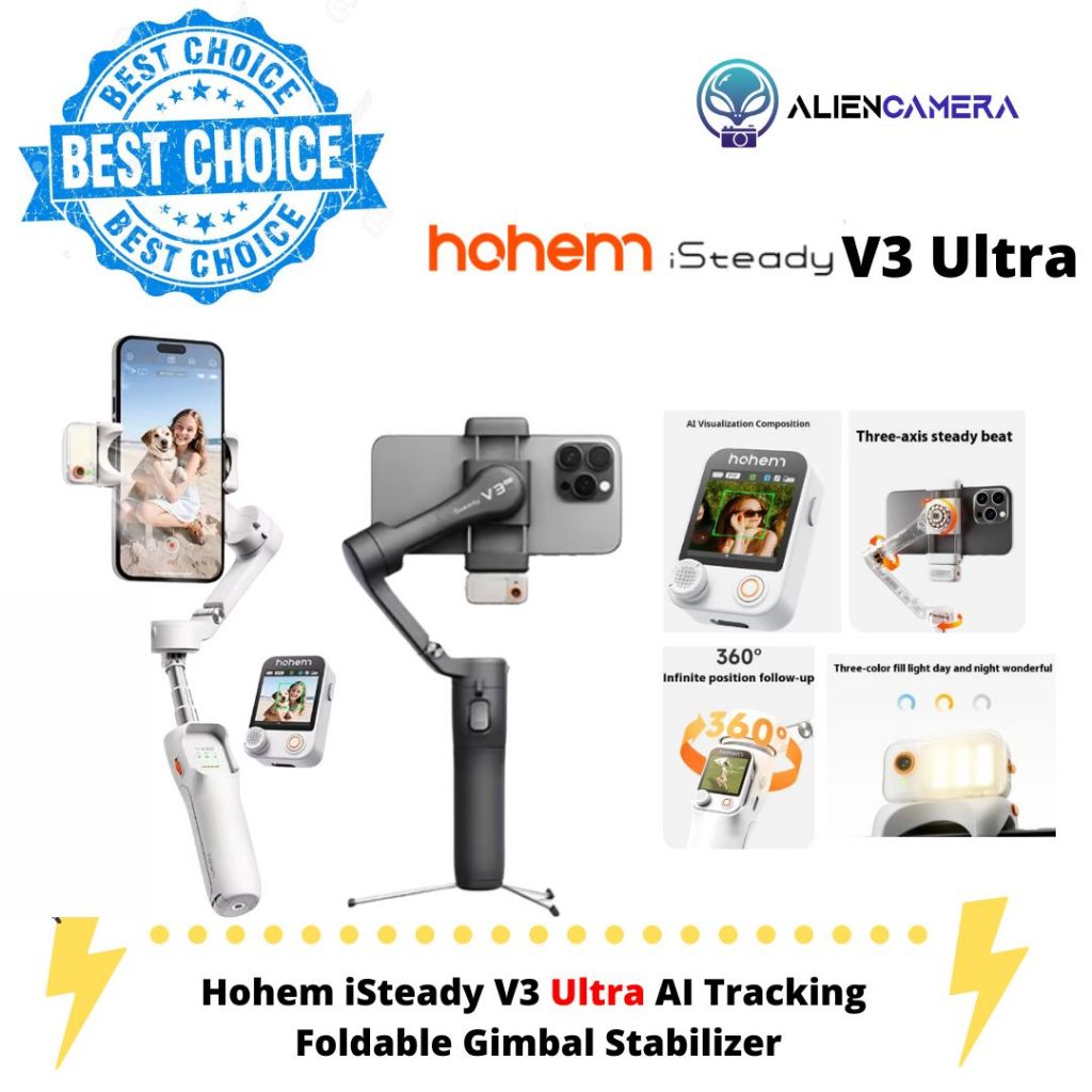 Hohem iSteady V3 Ultra AI Tracking Foldable Gimbal Stabilizer | Shopee ...
