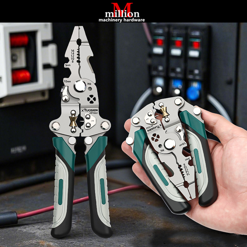 Foldable Electrical Wire Crimper Cable Cutter Wire Stripper Tool ...