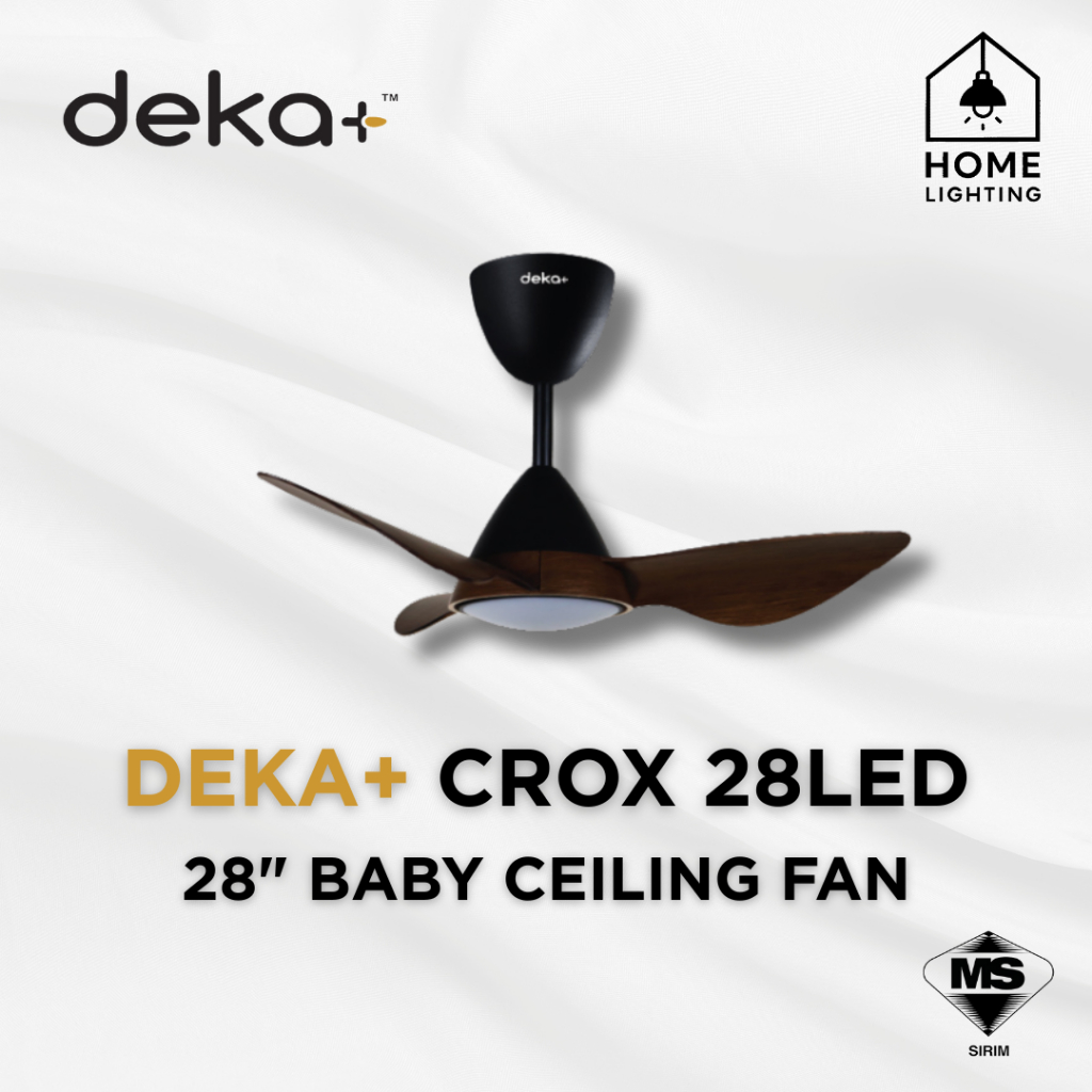 deka+ CROX 28LED Ceiling Fan DC Motor 28" 28 Inch Remote Control DEKA ...