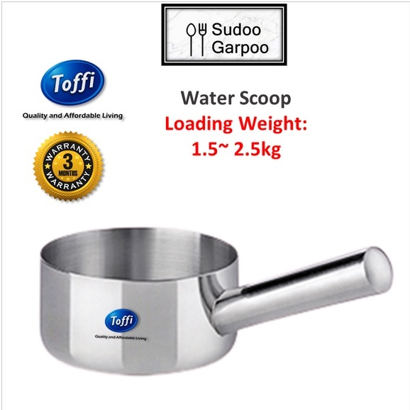 Toffi Pencedok Air Besi Keluli Tahan Karat Stainless Steel Water Scoop ...