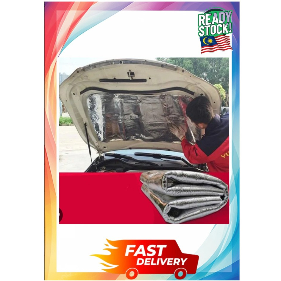 Universal Car fit Bonnet Trunk Boot Deadening Sound Proof Heat ...