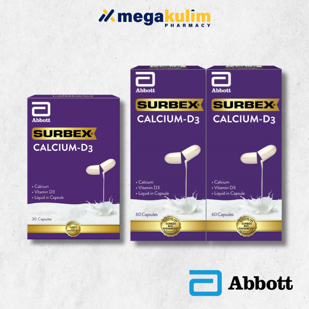 Abbott Surbex Calcium-D3 (30's/ 60'sx2) | Shopee Malaysia