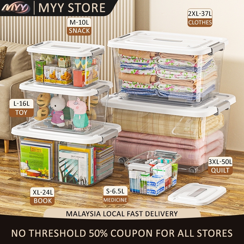 🔥Ready Stock🔥Japanese Style Storage Box With Lid & Large Capacity ...