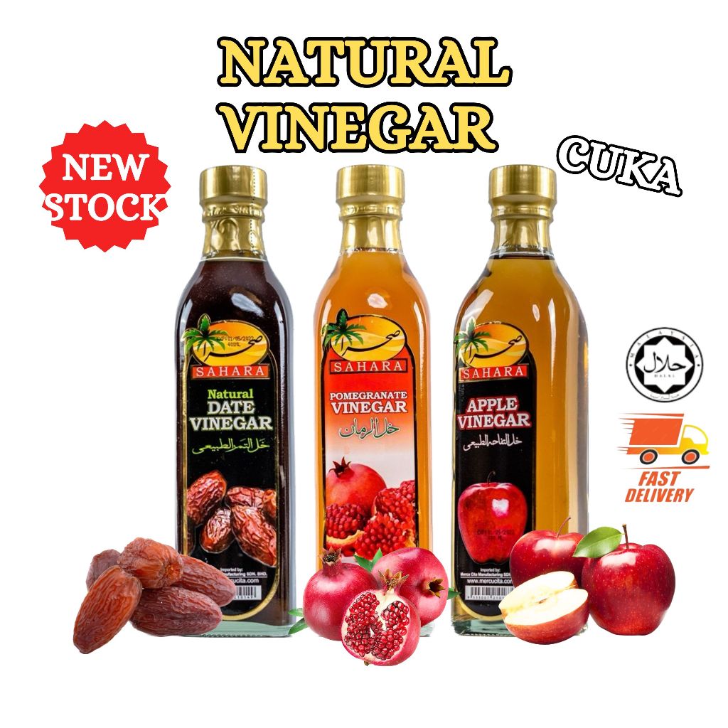 Sahara Vinegar / Cuka Epal / Cuka Delima /Cuka Kurma/Natural Vinegar ...
