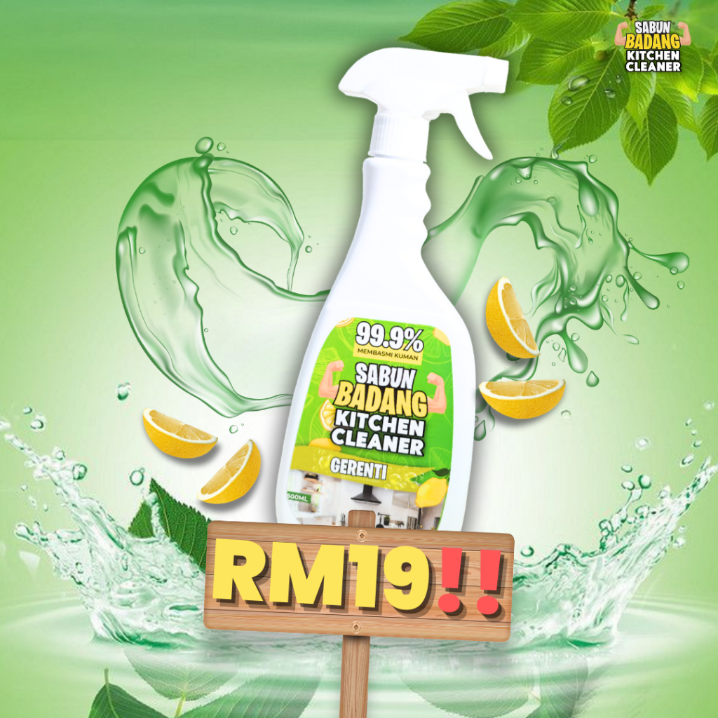 SABUN BADANG KITCHEN CLEANER - BERSIH BERSERI | LICIN | WANGI | Shopee ...