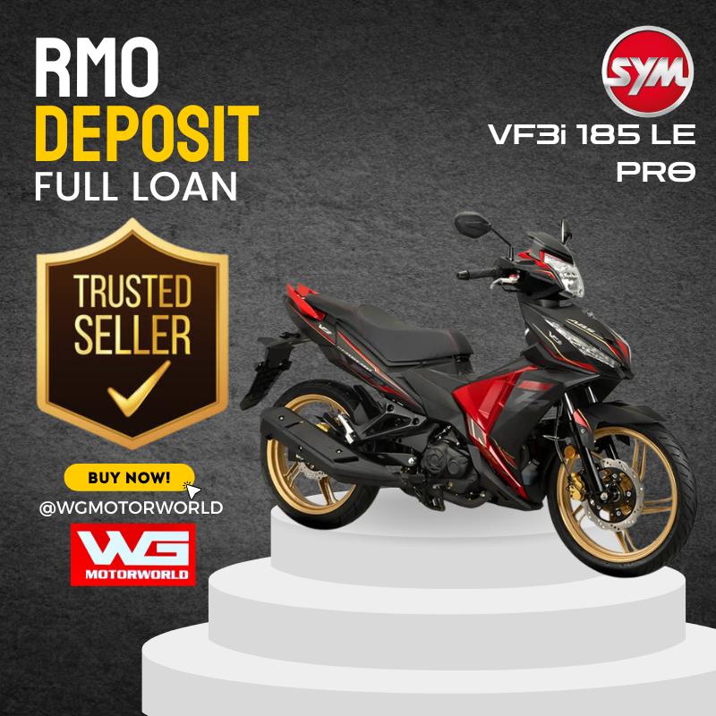 SYM VF3i 185 Moped *𝐁𝐑𝐀𝐍𝐃 𝐍𝐄𝐖 𝐔𝐍𝐑𝐄𝐆𝐈𝐒𝐓𝐄𝐑* Price OTR + FREE DELIVERY ...