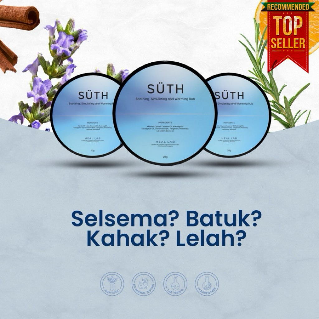 SUTH - Soothing, Simulating and Warming Rub [10g & 20g) | Shopee Malaysia
