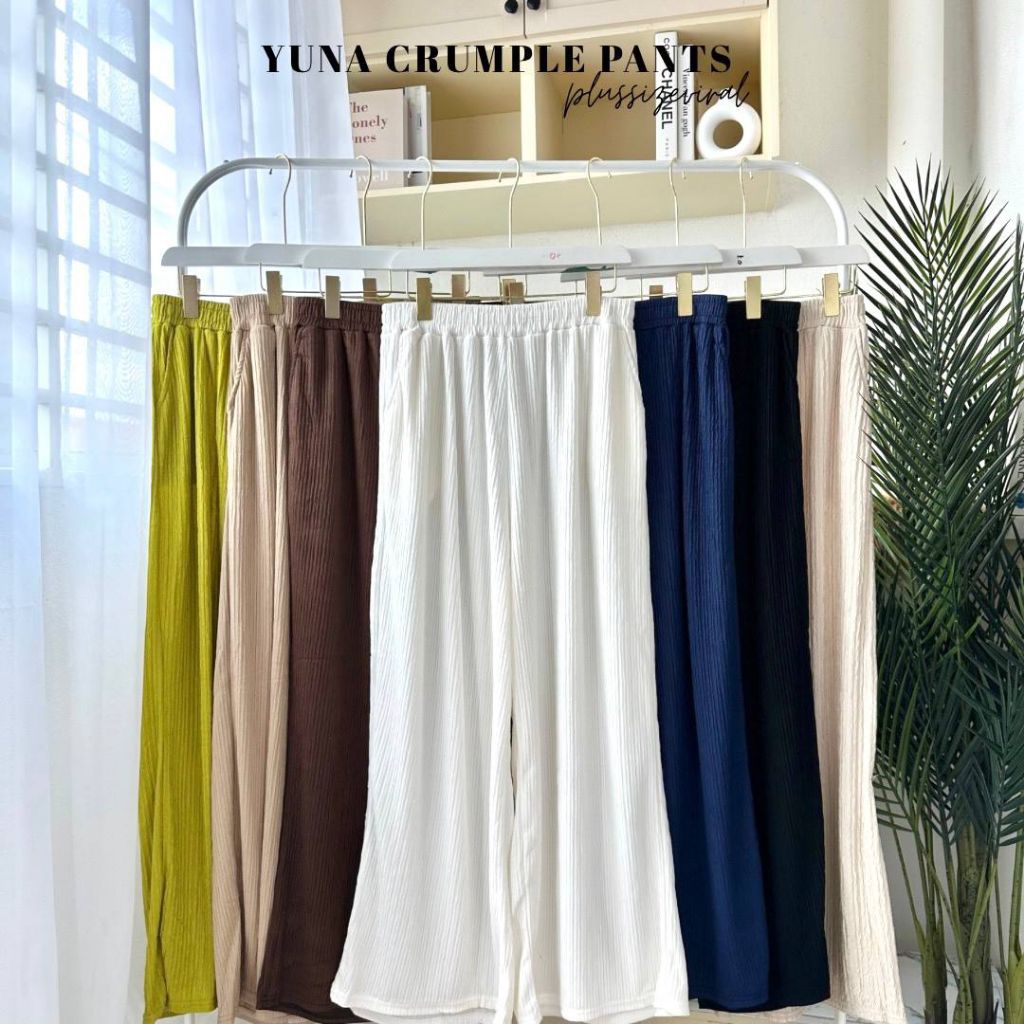 PLUS SIZE MURAH YUNA CRUMPLE PANTS FASHION -PLUSSIZE VIRAL | Shopee ...