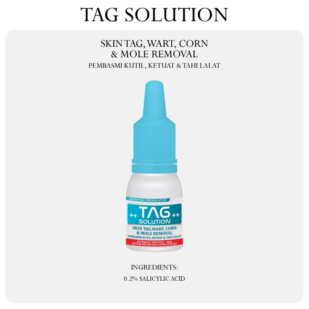 Skin Tag, Mole, Wart & Corn Removal 8ml - Buang Tahi Lalat, Ketuat ...