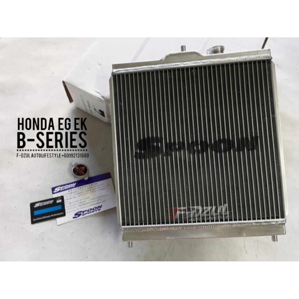 SPOON Aluminium Radiator Honda Civic EG EK B-Series B16A B18C B16B B20B ...