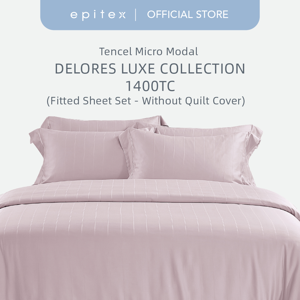 Epitex (w/o Quilt Cover) 1400TC Micro Modal Bedsheet | Modal Fitted ...